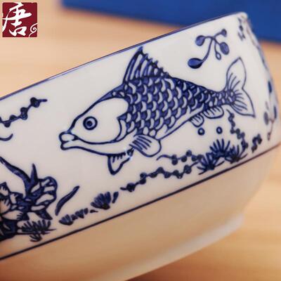 Blue and white porcelain bowl chopsticks gift set Chinese