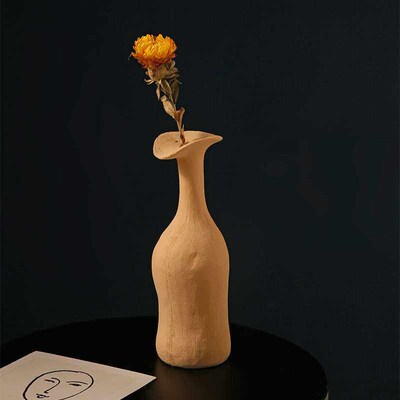 Nordic Morandi Vase Ornaments Simple Art Plain Embryos Porch