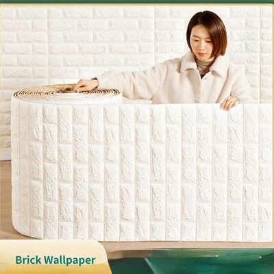 70cmx1/5/10m 3D Wallpaper Decoration Self-adhesive Antique F
