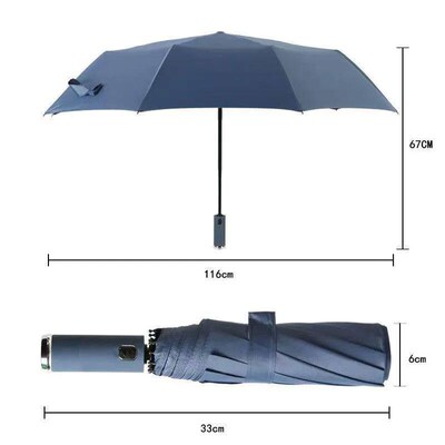 Umbrella Rotating LED 10-bone frame contraction automatic um