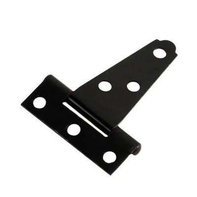 2 PCS T-shaped Hinge Hinges for Wooden Doors Swing Black