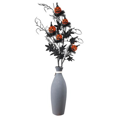 Halloween Decoration Flower Black Terrifying Pumpkin