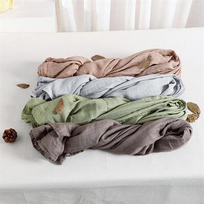 Kangobaby #My Soft Life# Solid Color Bamboo Cotton Baby Musl