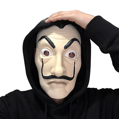 La Casa De Papel Mask Salvador Dali Latex Cosplay Mask Hallo