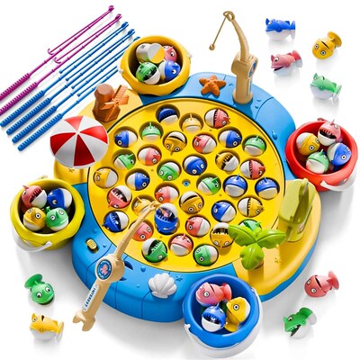 Magnetic Fishing Game 360 Rotation - Educational Learning