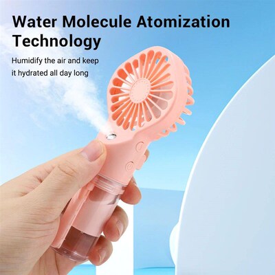 1pc Portable Handheld Spray Fan Mini Water Mist Cooling Fan