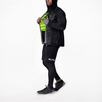 Winter Men Running Jacket Windproof Warm Hoodies Jogging Spo