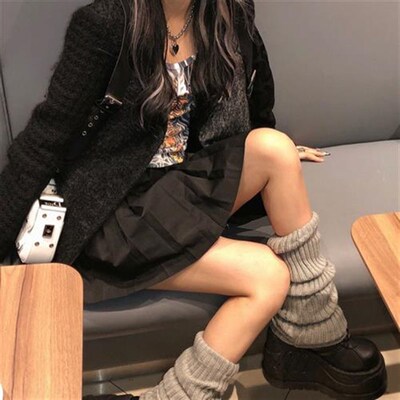 Winter Leg Warmers Fluffy Goth Gyaru Y2k Accessories Gothic