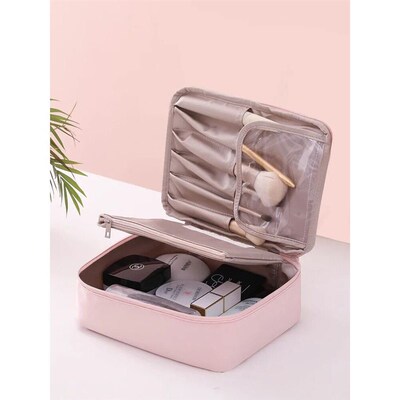 Ladies Portable High Appearance Index Cosmetic Bag Large-cap