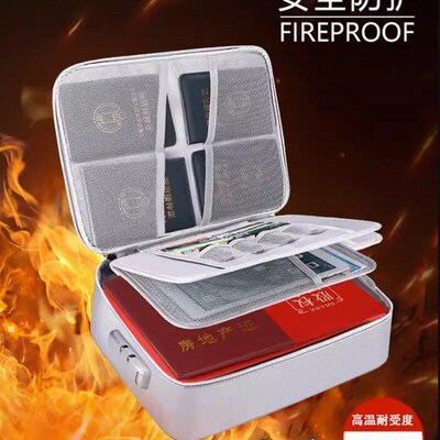 certificate storage bag box large capacity document househo