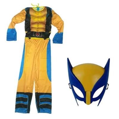 Child Movie Luxury Mask Jumpsuit Wolverine Cosplay Costume H