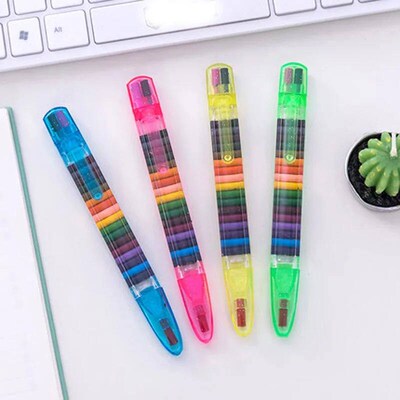 2Pcs Childrens Crayon Multicolor Nontoxic Washable Safety C