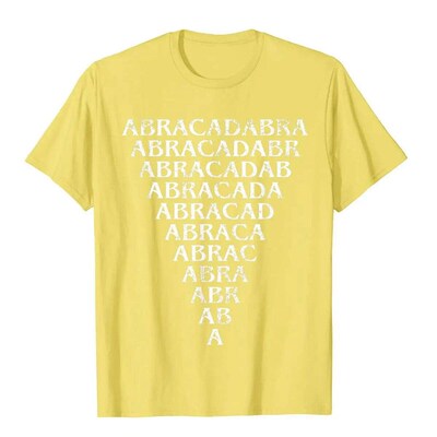 Abracadabra Triangle Amulet Magic Abracadabrangle Occult T-S