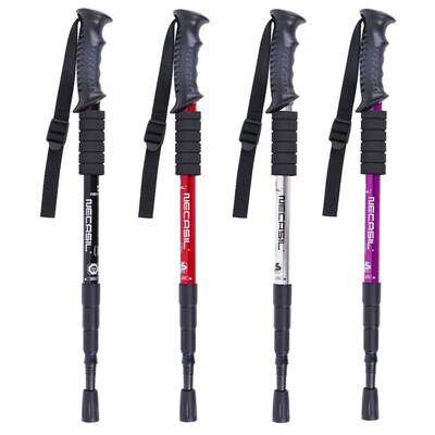 Telescopic rekking Pole Aluminum Alloy  Cane Crutch Outdoor