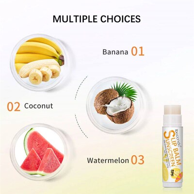1 Piece Sunscreen Lip Balm SPF 30 UVA Protection Lips Moistu