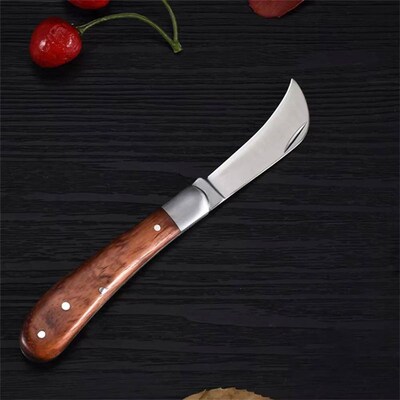 Garden Grafting Knife Stainless Steel Mushroom Electrician F