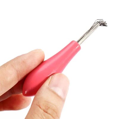 New Mini Hair Brush Combs Cleaner Embedded Tool Plastic Clea