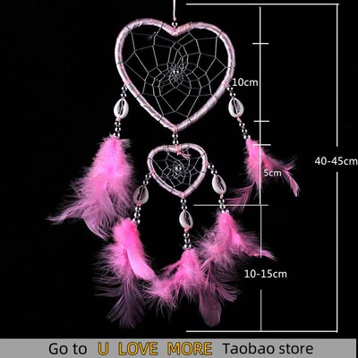Ins Wall Love Heart Home Decoration Wind Chimes Dream Catche