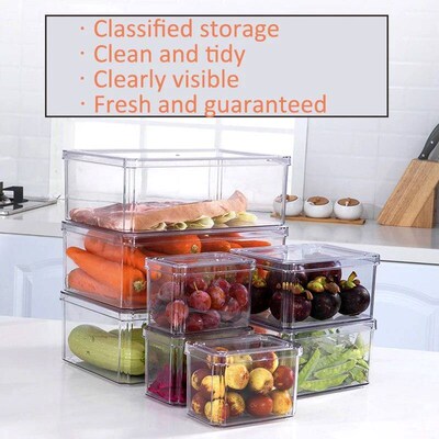 Transparent Airtight Pantry Pasta Box Multigrain Sealed Cans