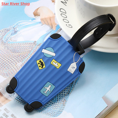 Cute Silicon Luggage Tags Suitcase ID Addres Holder Baggage