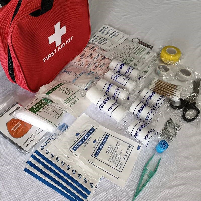 184pcs First Aid Kit, Multi-purpose Emergency Medical Suppli