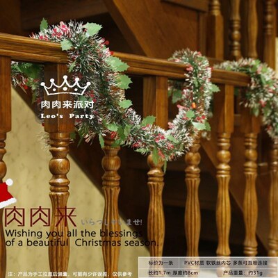 Christmas decorations, hanging ornaments tree hair strips藤