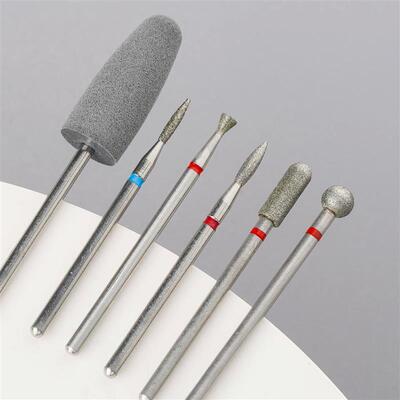 6pcs/set Diamond Sand Nail Files Drill Cuticle Polishing Bit