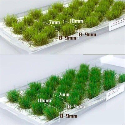 32x Grass Tufts Static Miniature Grass Tufts Model Grass
