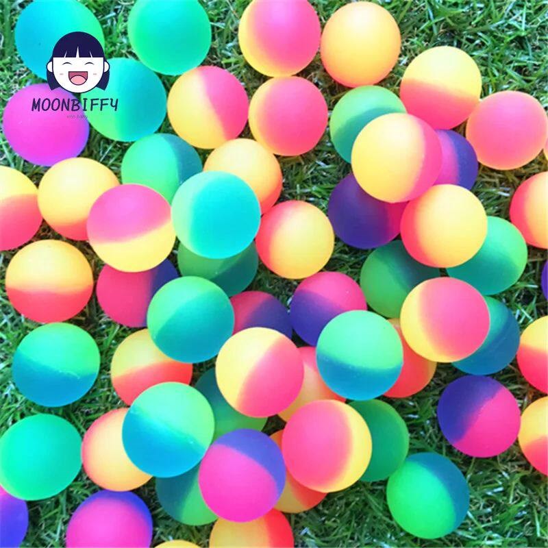10Pcs 25mm Cute Luminous Children Toy Ball Colored Boy Bounc