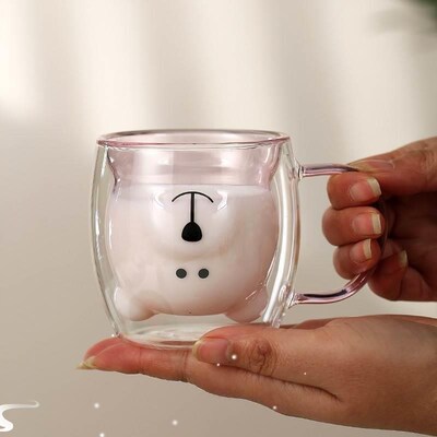 Water glass mug Coffee Cup Set Heat-resistant Double Handle