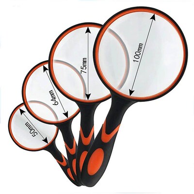 Handheld Magnifying Glass 10x Kids Seniors Magnifier Reading