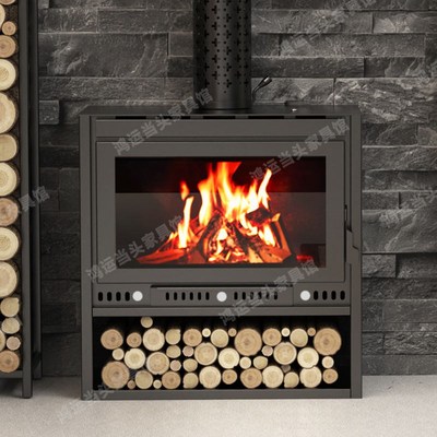 壁炉真火木柴室内取暖炉家用燃木柴欧式匠人农村取暖柴火铸铁新型