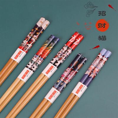 Chinese Style Souvenir - Lucky Cat Chopsticks with Gift Box