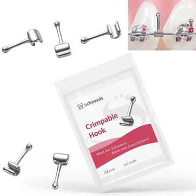 10Pcs Dental Orthodontic Crimpable Hook Bondable Sliding Bal