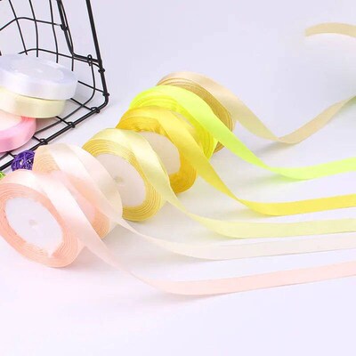 25Yards/Roll Grosgrain Satin Ribbons for Wedding Christmas P
