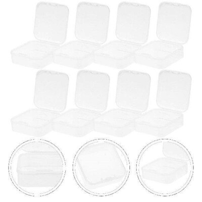 Mini Storage Clear Plastic Bead Containers Small Parts