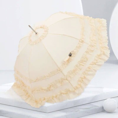 Cute Princess Lace Umbrella Long Handle Pagoda Parasol Gothi