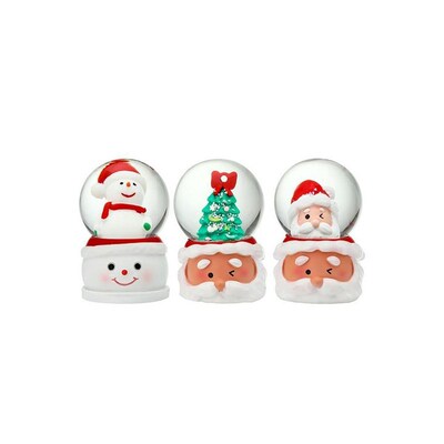 Musical Christmas Snow Globe, Santa Claus Light Up Decor