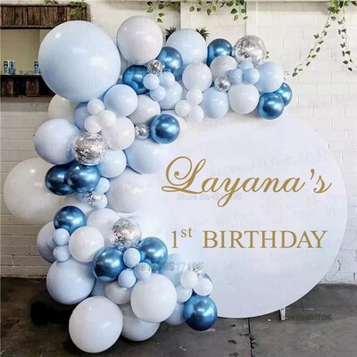 Birthday Party Vinyl Wall Decals Custom Names And Texts Wall