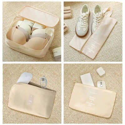 9-piece Set Travel Organizer Storage Bags Suitcase Toiletrie