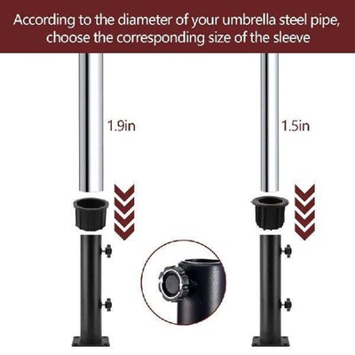 Umbrella for Seat Straight Rod Parts 40mm Screws 48 38 Dia