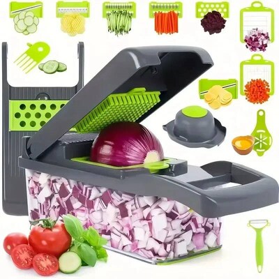 14/16 in 1 Multifunctional Vegetable Chopper Grate Food Hand