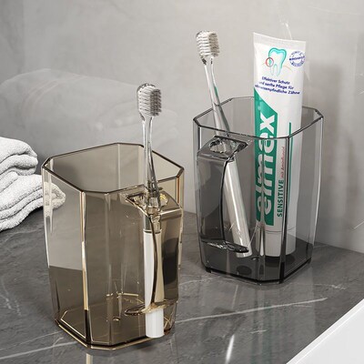 CoupleChild Toothbrush Cup Transparent HighGrade Tooth Mug H