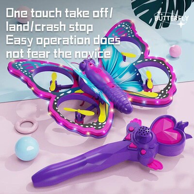 New V40 Glitter Butterfly Remote Control Aircraft 2.4GHz Gra