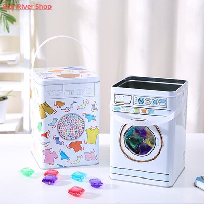 1Pc Creative Washing Machine Shape Storage Box Organizer Lau