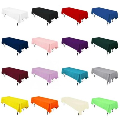 Rectangle Satin Tablecloth for Wedding, Table Cloth, Hotel B