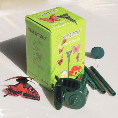 3-1PCS Solar Powered Flying Humming Bird Dancing Fluttering