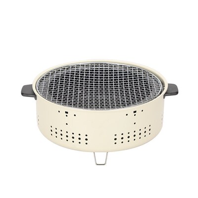 Round Portable IndoorOutdoor BBQ Grill Set for Camping with