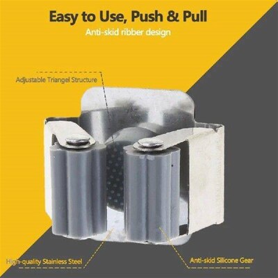 Broom Mop Grippers Self-Adhesive No Drilling Mop Broom