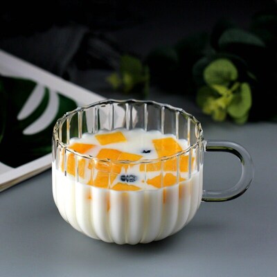 400ml Transparent Glass Coffee Cup Milk Whiskey Tea Beer Cre